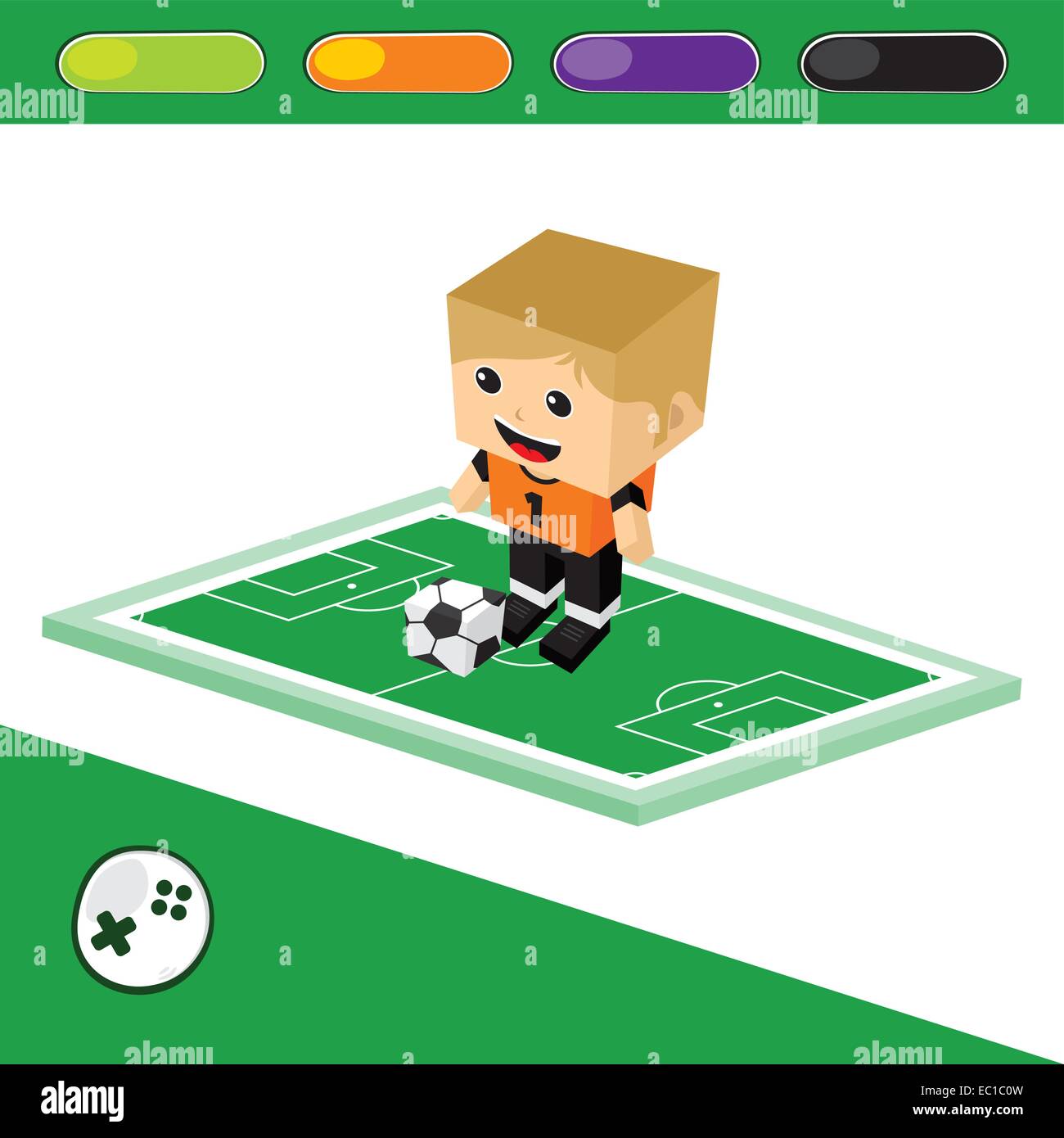soccer cartoon character Stock Vector Image & Art - Alamy