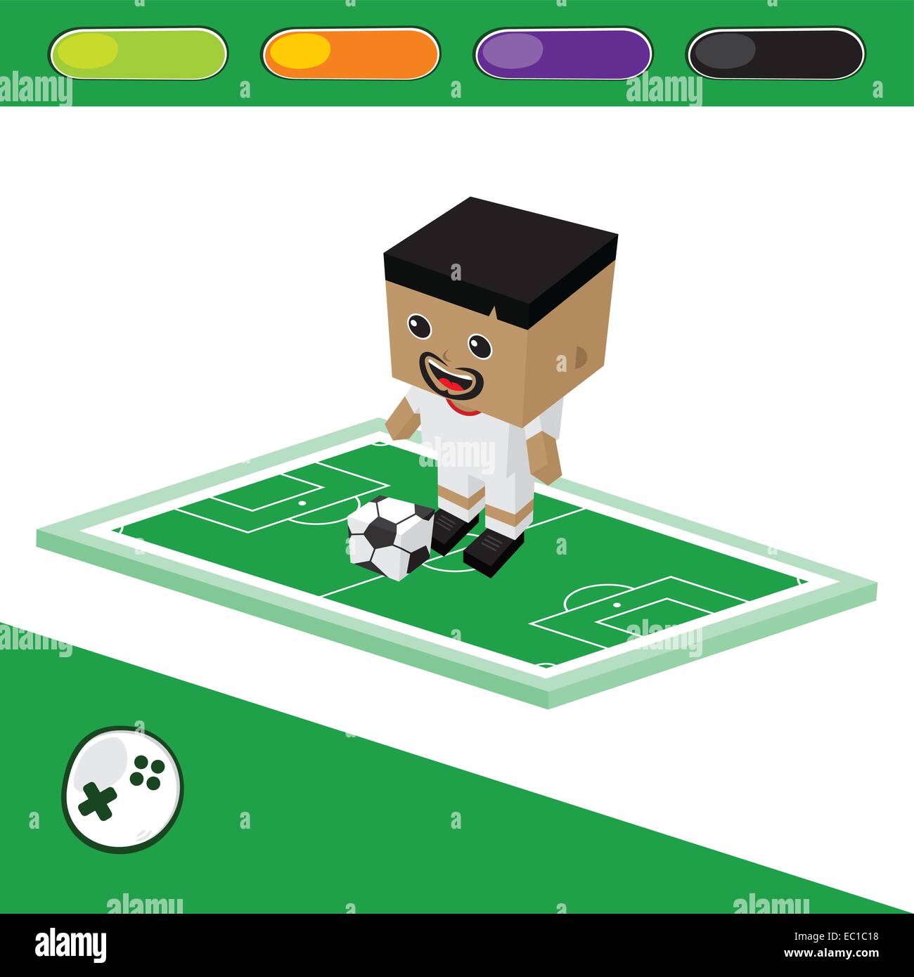 soccer cartoon character Stock Vector Image & Art - Alamy