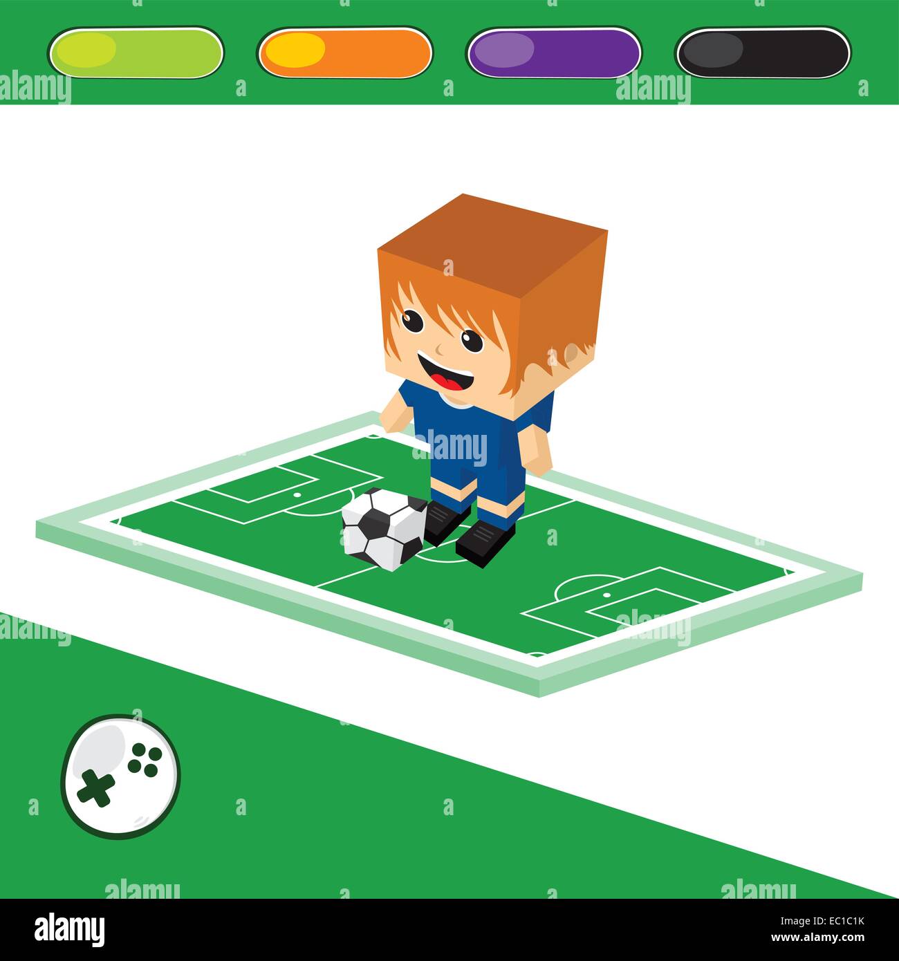 soccer cartoon character Stock Vector Image & Art - Alamy