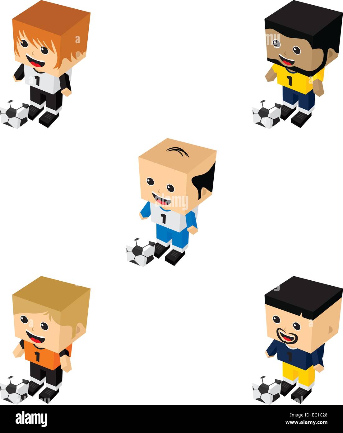 soccer cartoon character Stock Vector Image & Art - Alamy