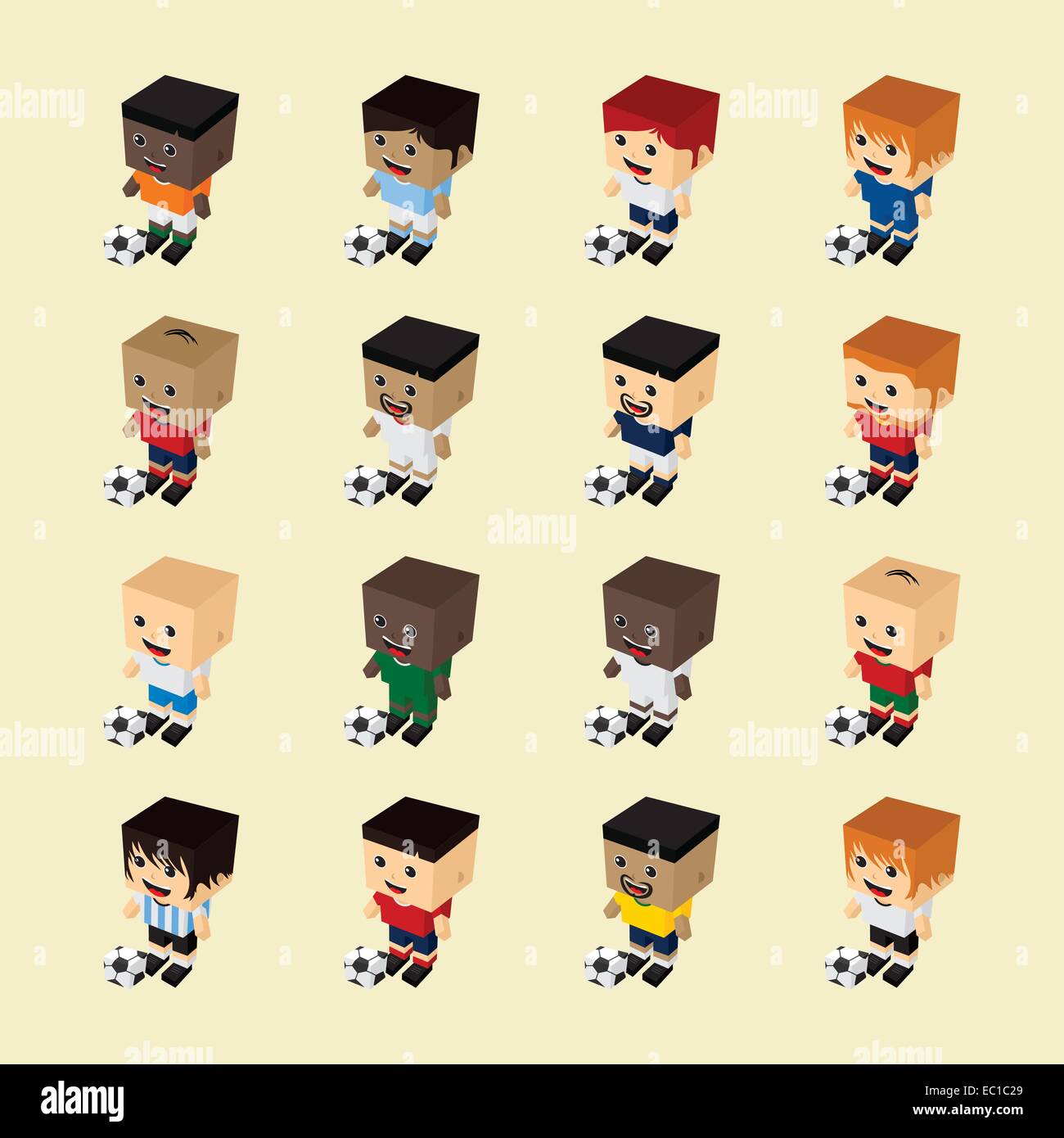 soccer cartoon character Stock Vector Image & Art - Alamy