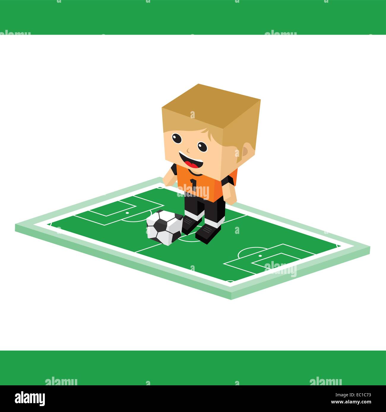 soccer cartoon character Stock Vector Image & Art - Alamy