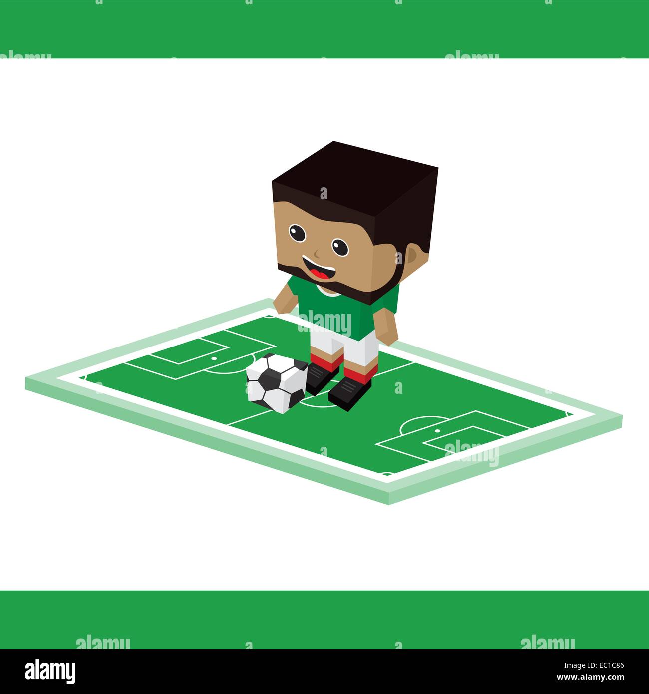 Child soccer team Stock Vector Images - Alamy