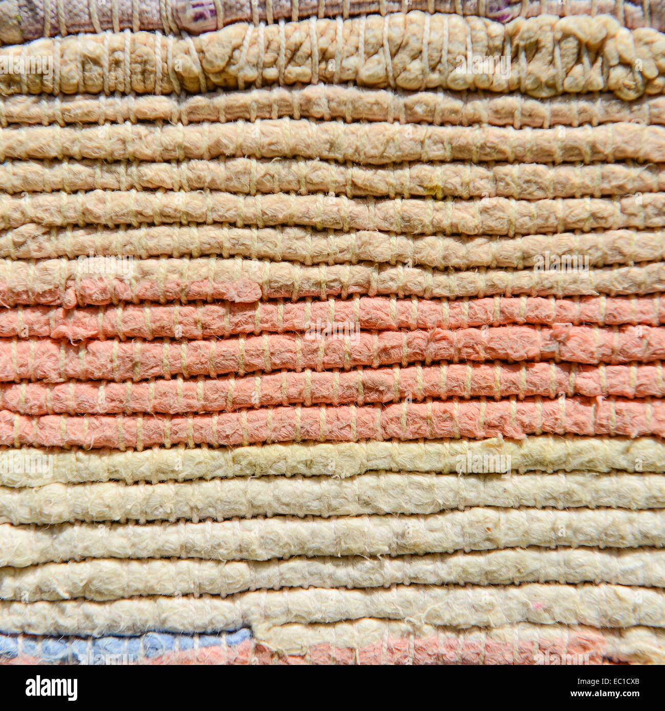 Multicolor fabric texture. Handmade traditional Thailand carpet Stock ...
