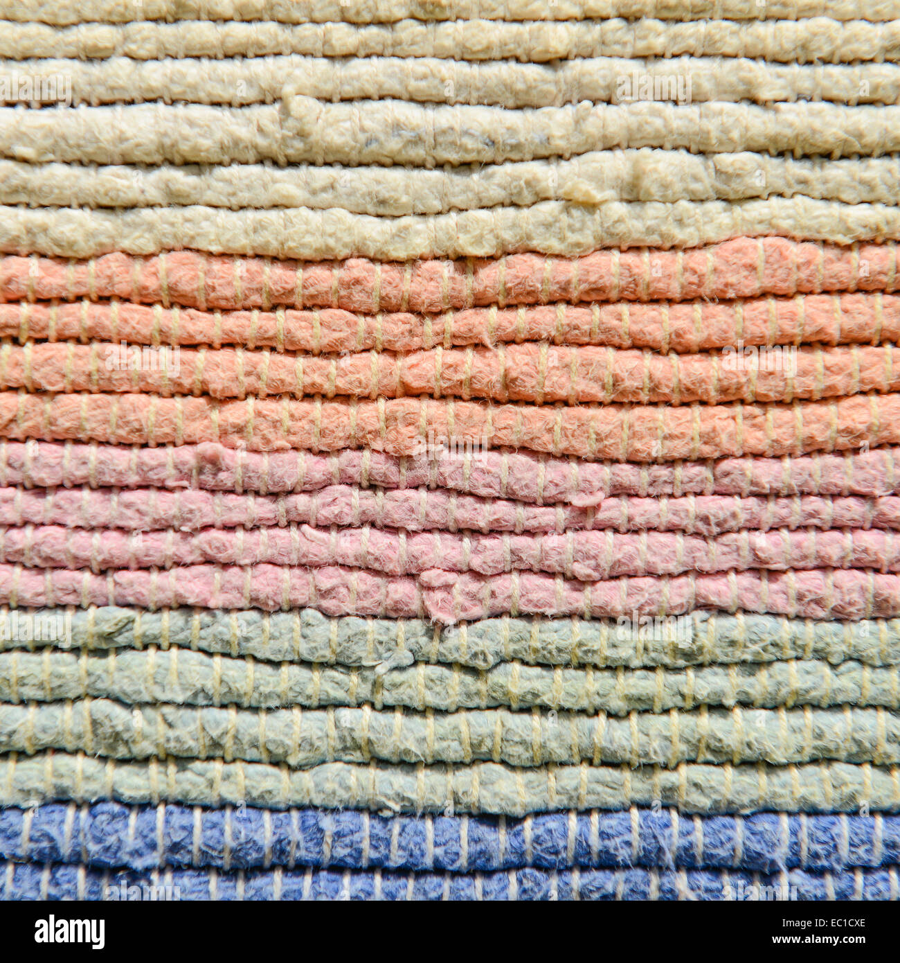 Multicolor fabric texture. Handmade traditional Thailand carpet Stock ...