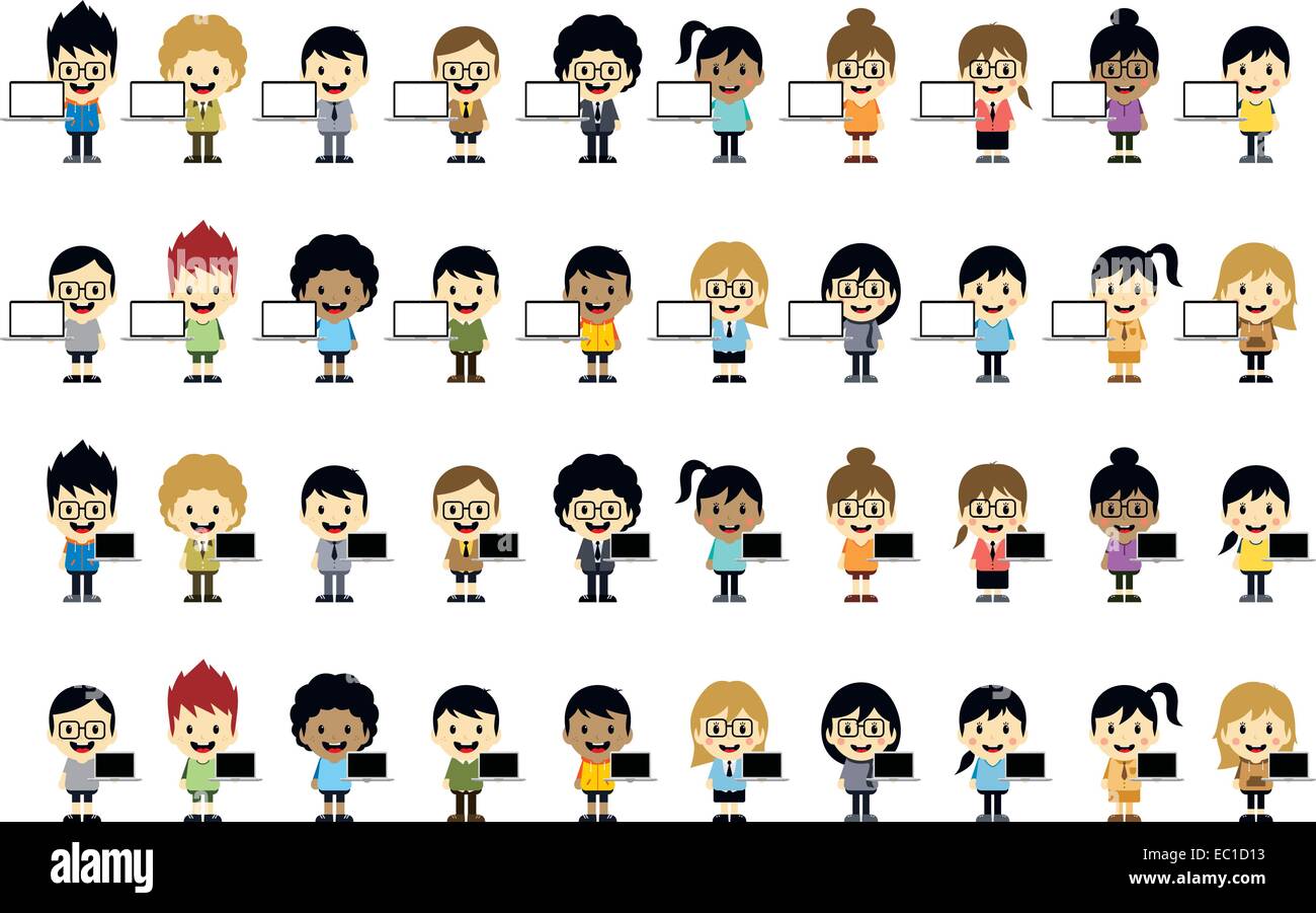 cartoon character art Stock Vector Image & Art - Alamy