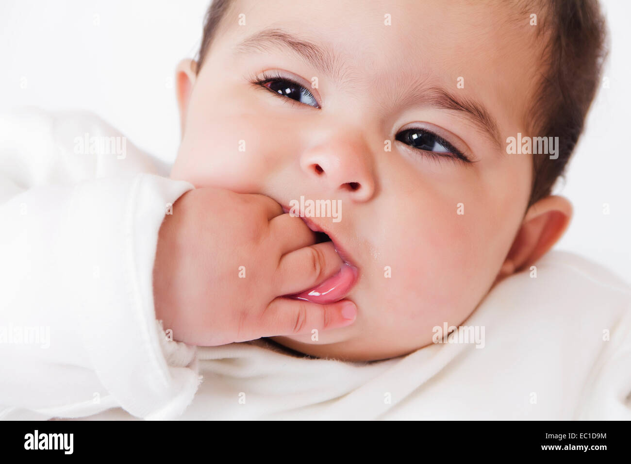 1 Indian Baby Playful Stock Photo - Alamy