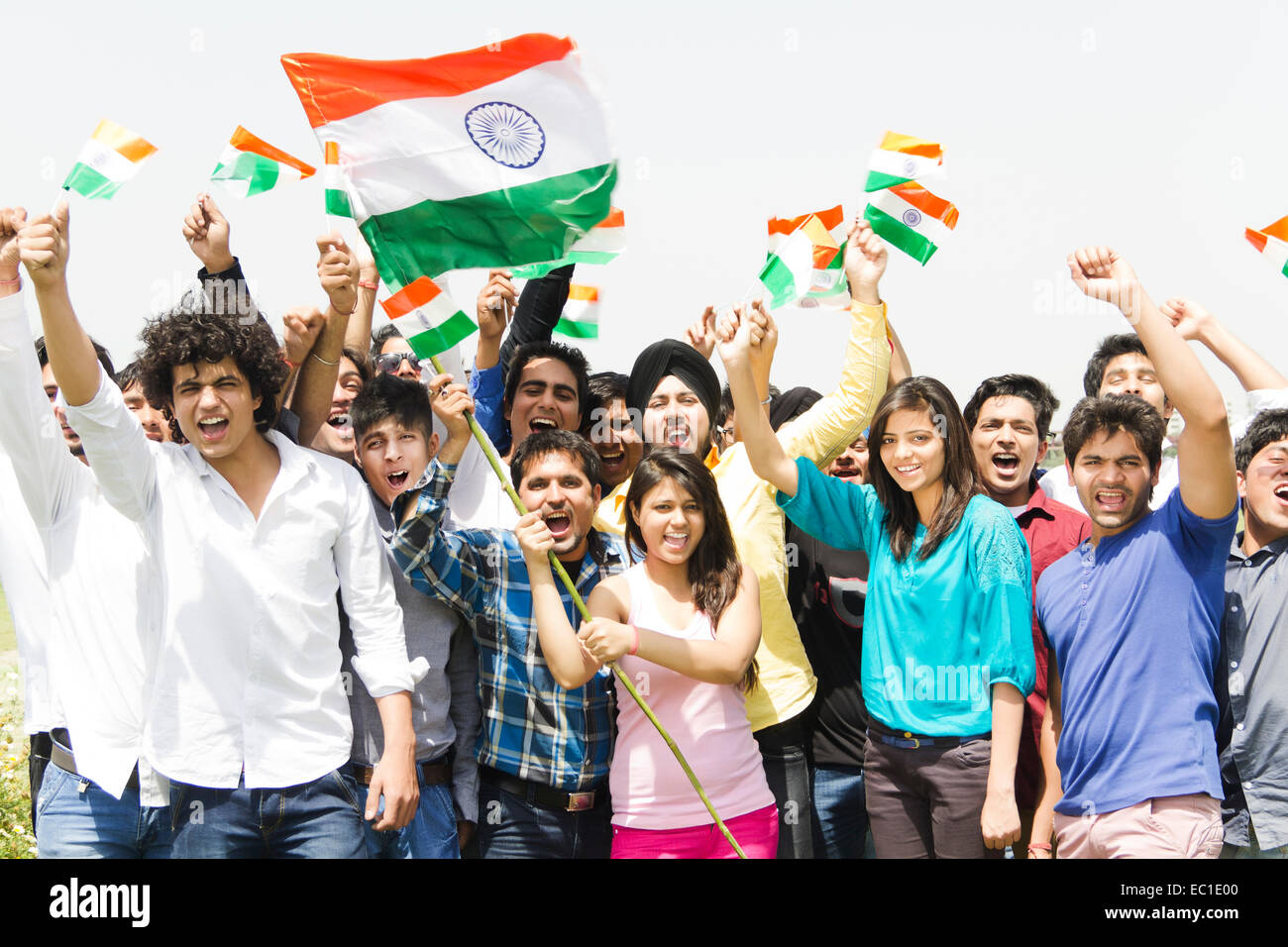 Teen india flag hi-res stock photography and images - Alamy