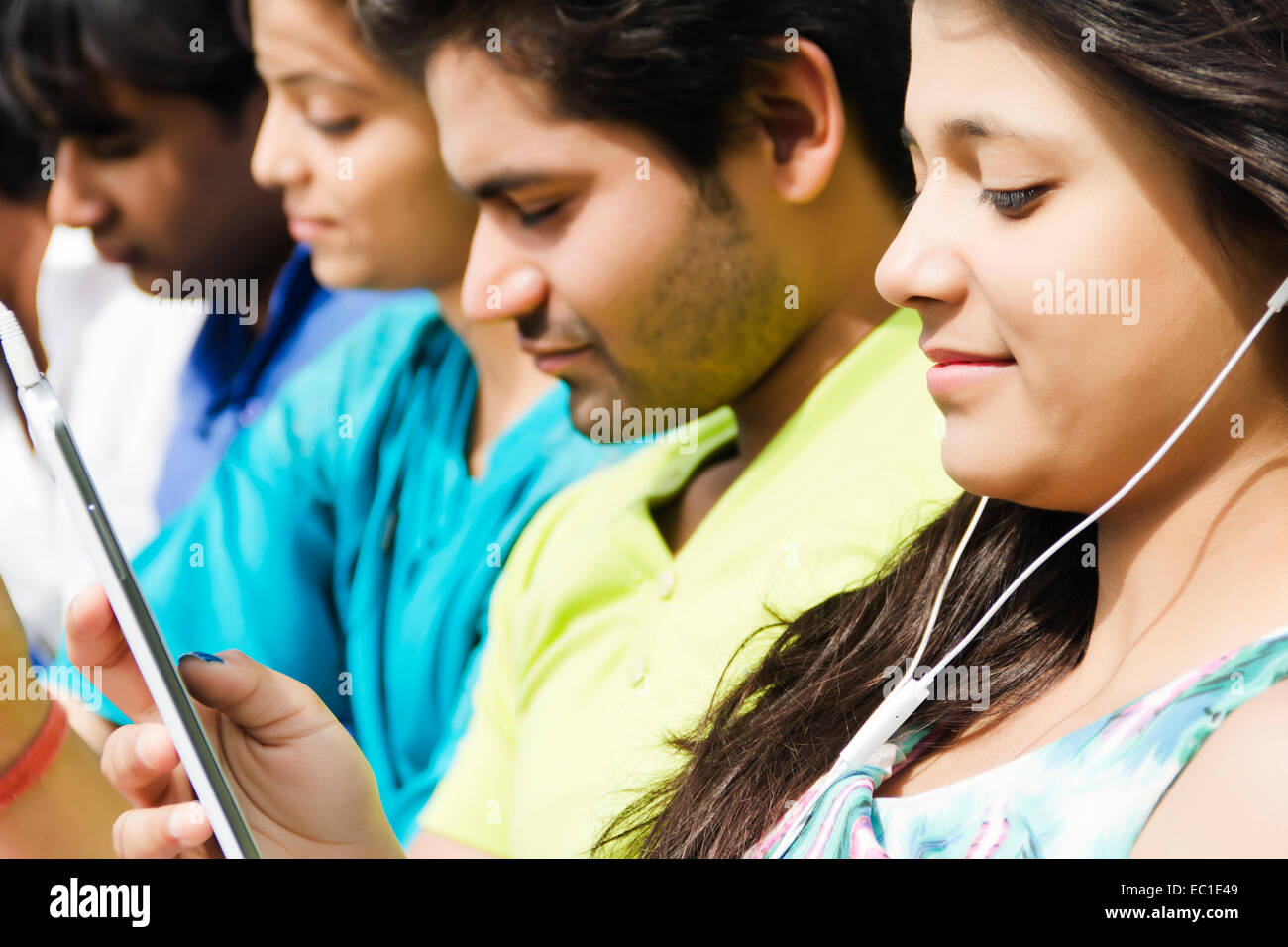 Earbuds crowd hi-res stock photography and images - Alamy