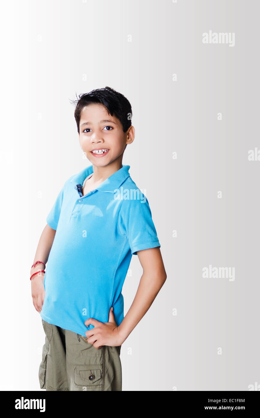 Indian Child Standing Up