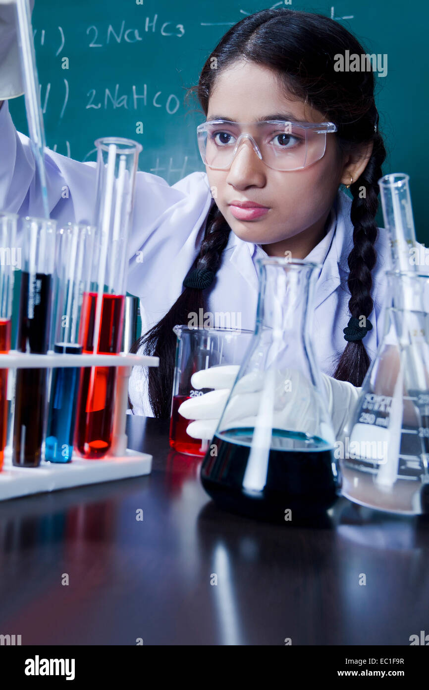 Teenage Girl In A Computer Lab Highres Stock Photo