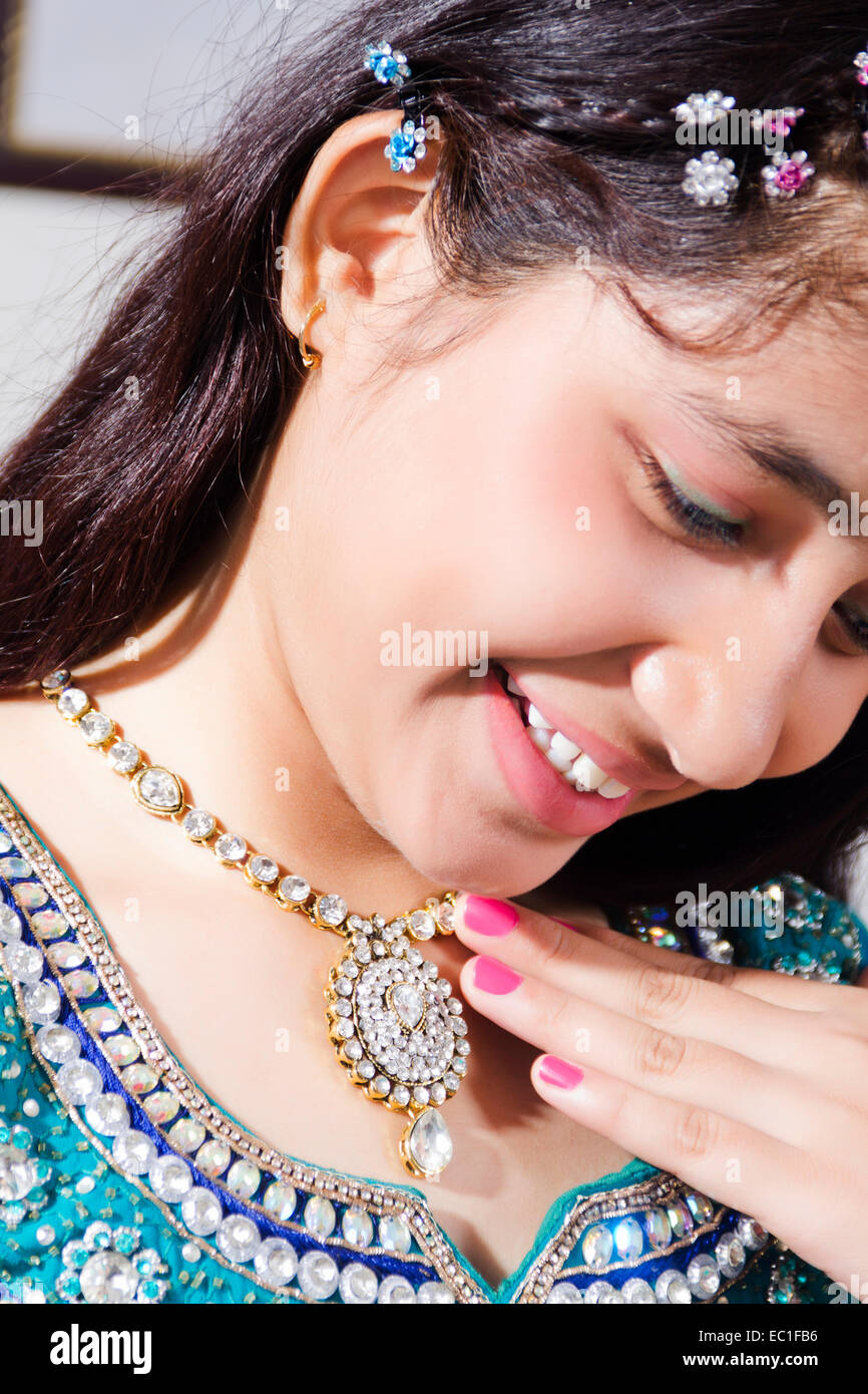 Cute indian girl closeup beautiful hi-res stock photography and images ...