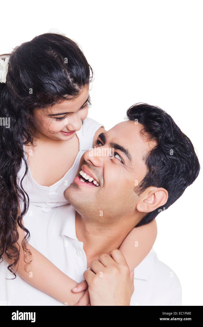 indian father with child fun Stock Photo - Alamy