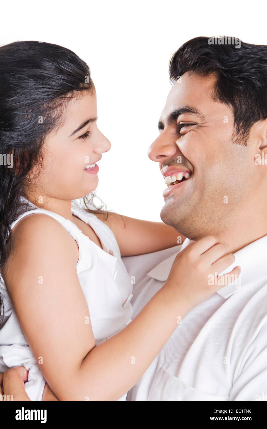 indian father with child fun Stock Photo - Alamy