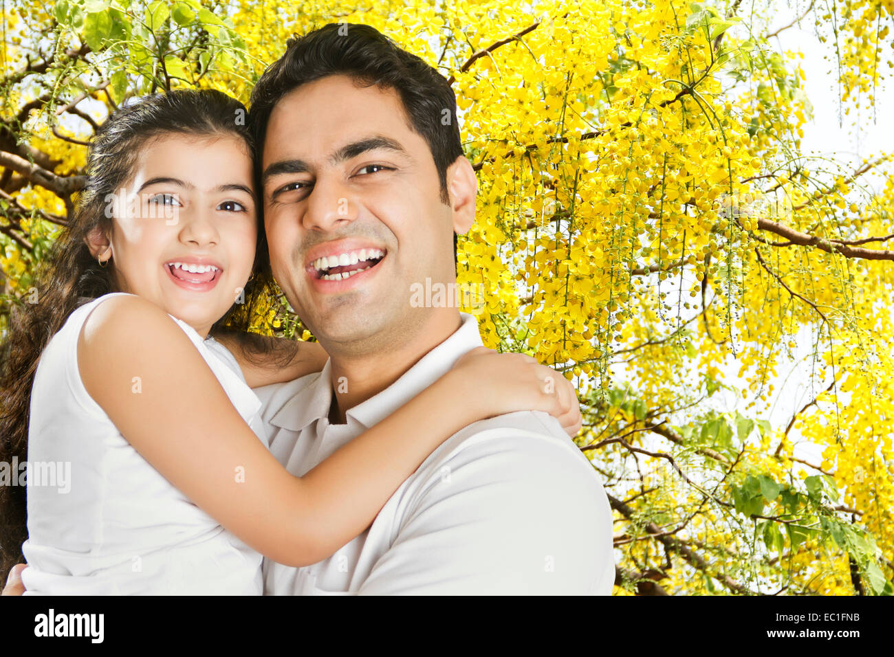 indian father with child fun park Stock Photo - Alamy