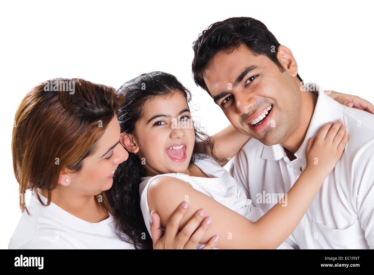 indian Parents with child fun Stock Photo - Alamy