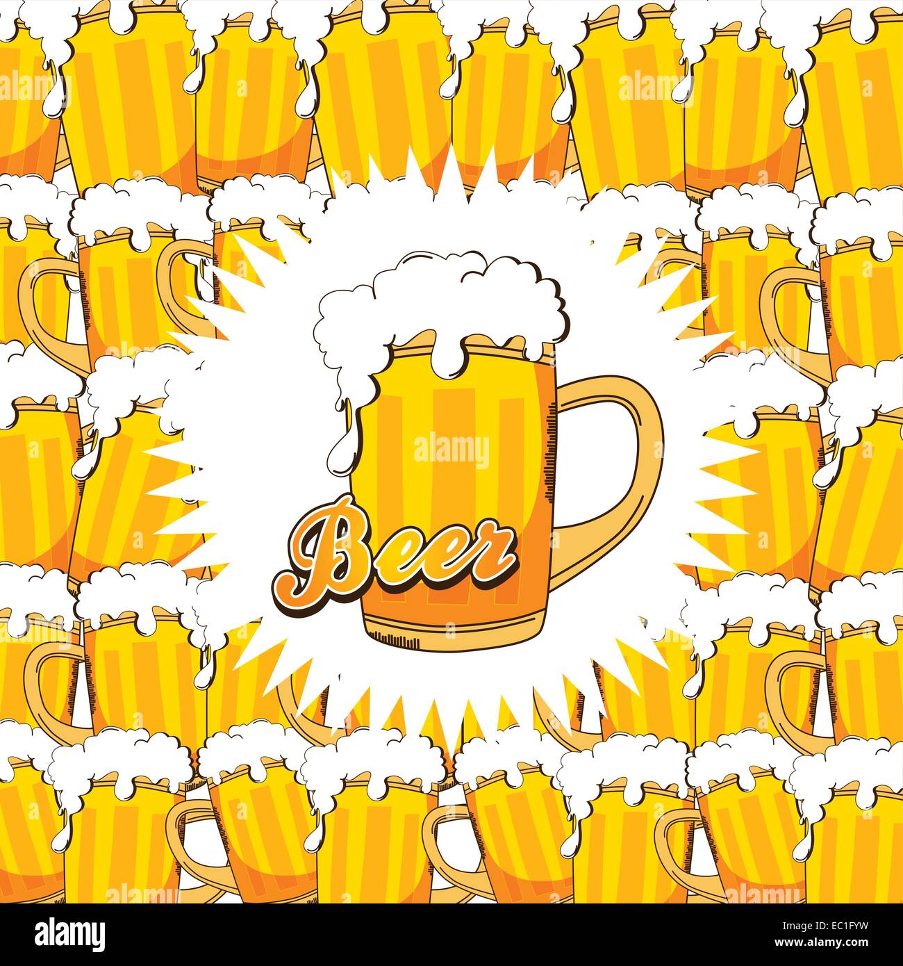 beer theme illustration Stock Vector Image & Art - Alamy