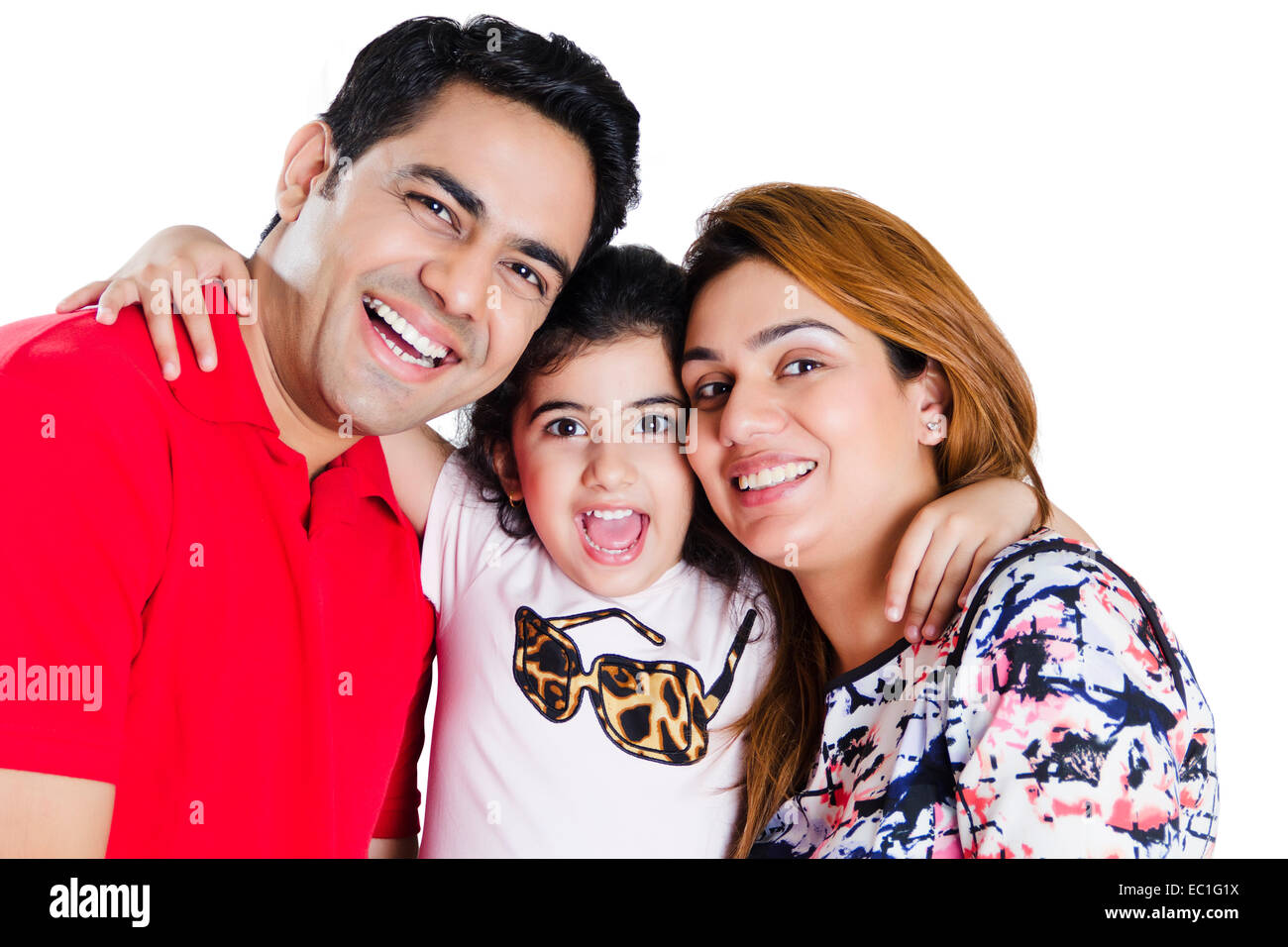 indian Parents with child fun Stock Photo - Alamy