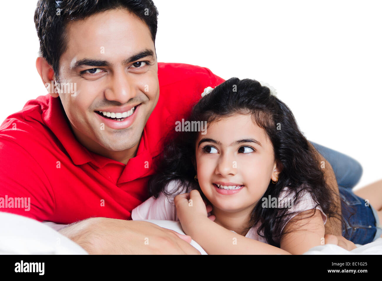 indian father with child fun Stock Photo - Alamy
