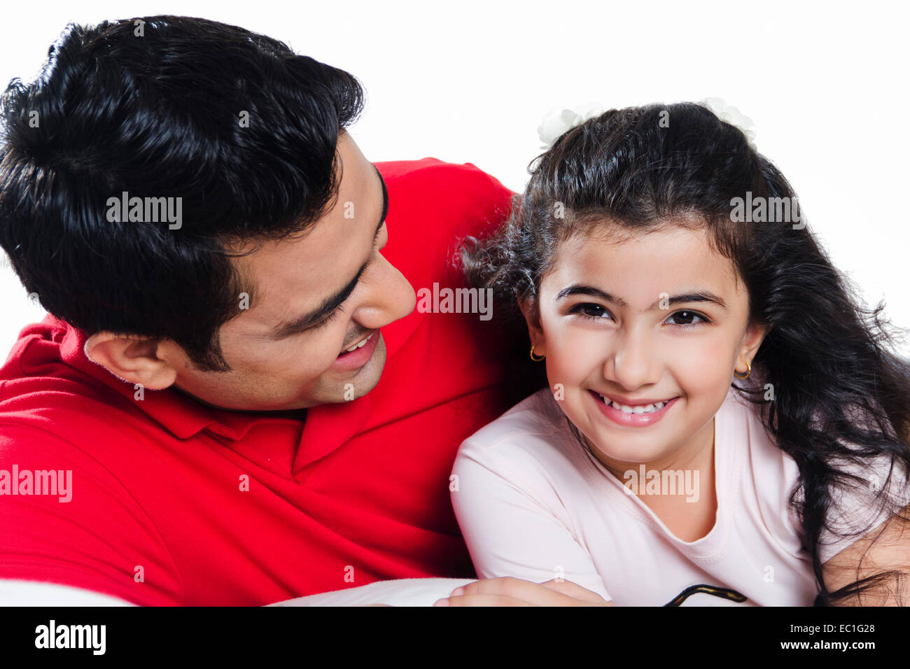 indian father with child fun Stock Photo - Alamy