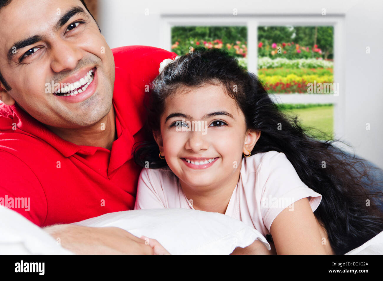 indian father with child fun Stock Photo - Alamy