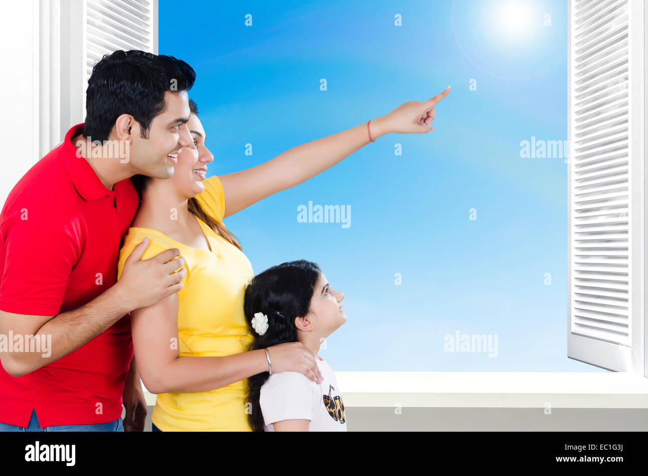 Indian woman looking outside window hi-res stock photography and images ...