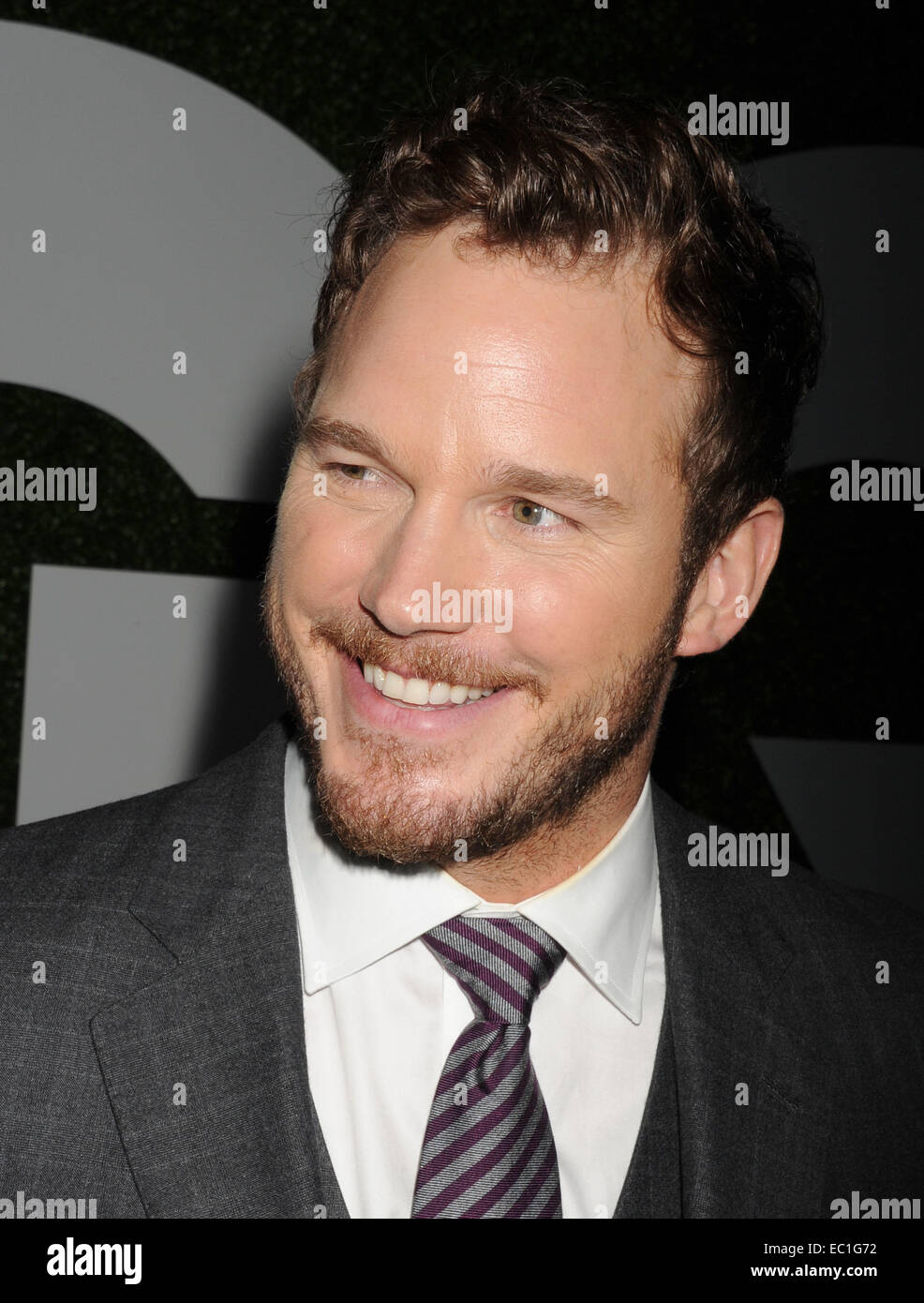 CHRIS PRATT US film actor in December 2014. Photo Jeffrey Mayer Stock ...