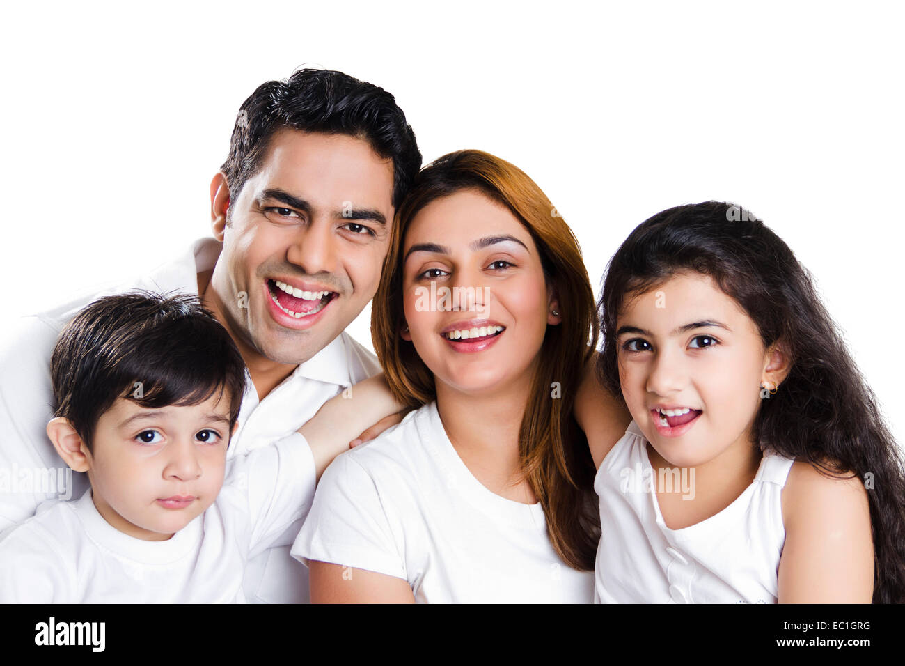 indian Parents with children fun Stock Photo - Alamy
