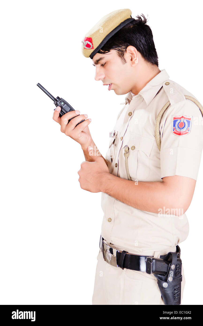 India constable police cap hi-res stock photography and images - Alamy