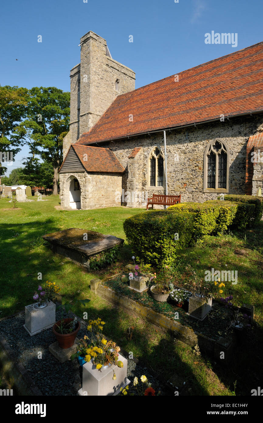 Cooling church of St. James, Cooling marshes, near Gravesend, Kent ...