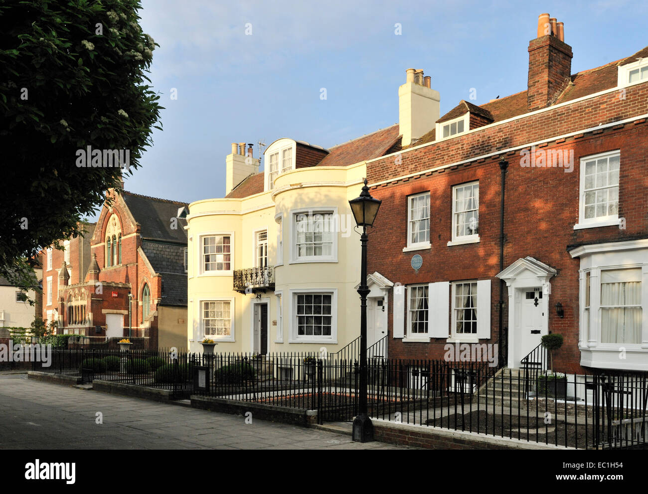 facade at dawn of 1 Mile End Terrace, the Charles Dickens Birthplace ...