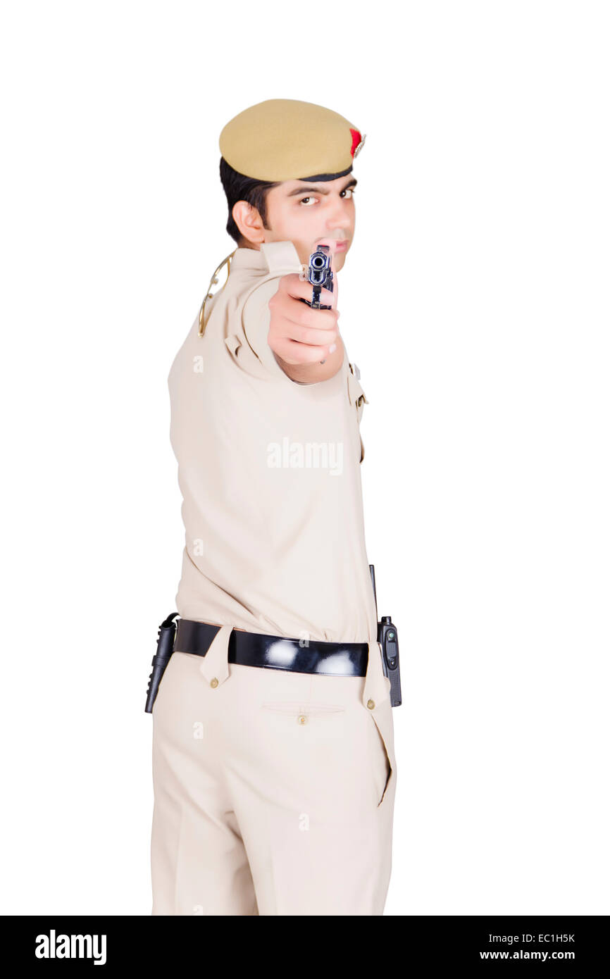 India constable police cap hi-res stock photography and images - Alamy