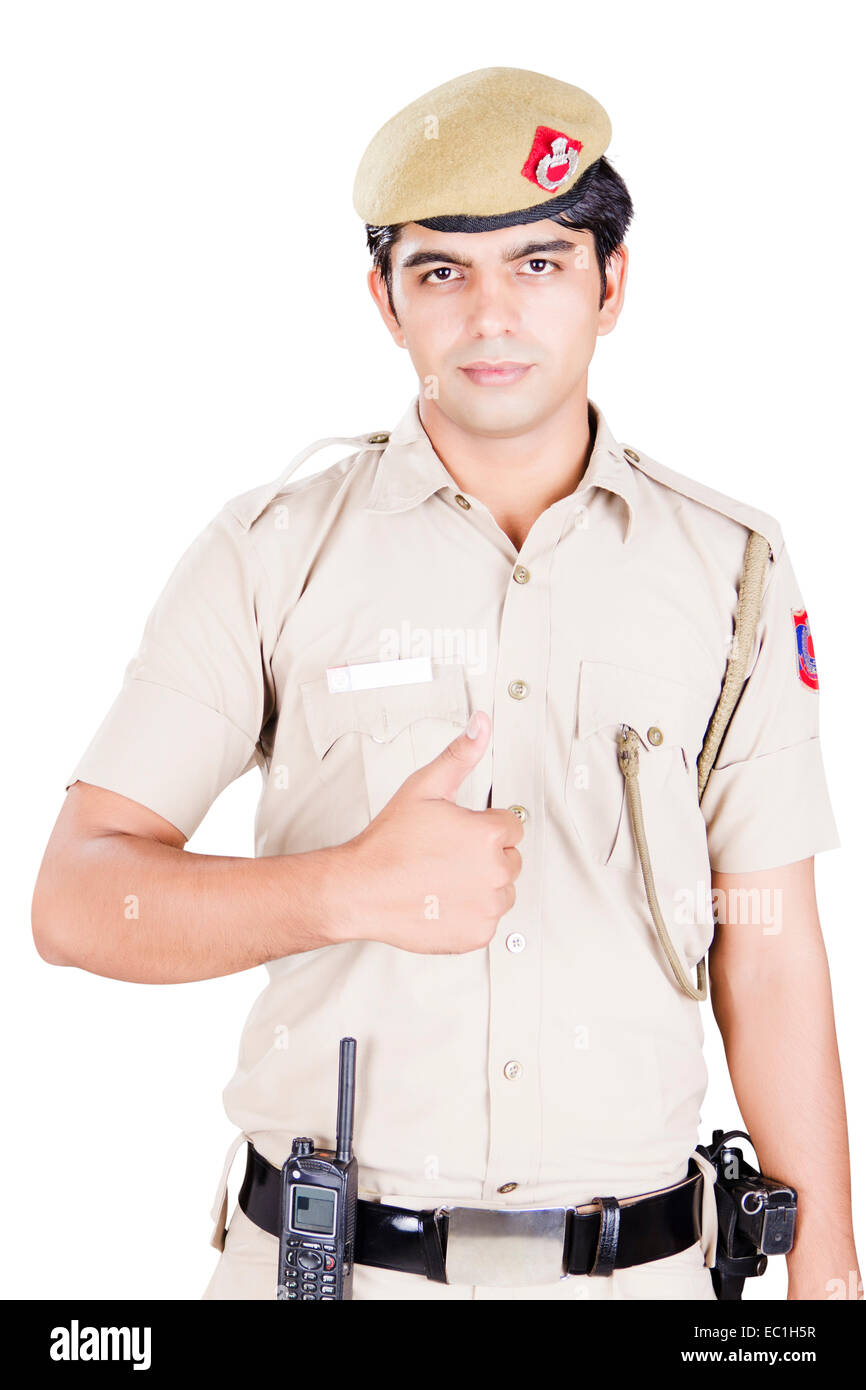 Indian police officer belt hi-res stock photography and images - Alamy