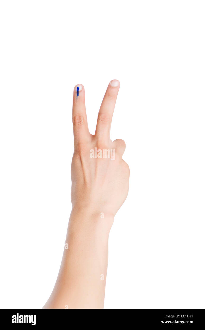 Indian women vote hi-res stock photography and images - Alamy