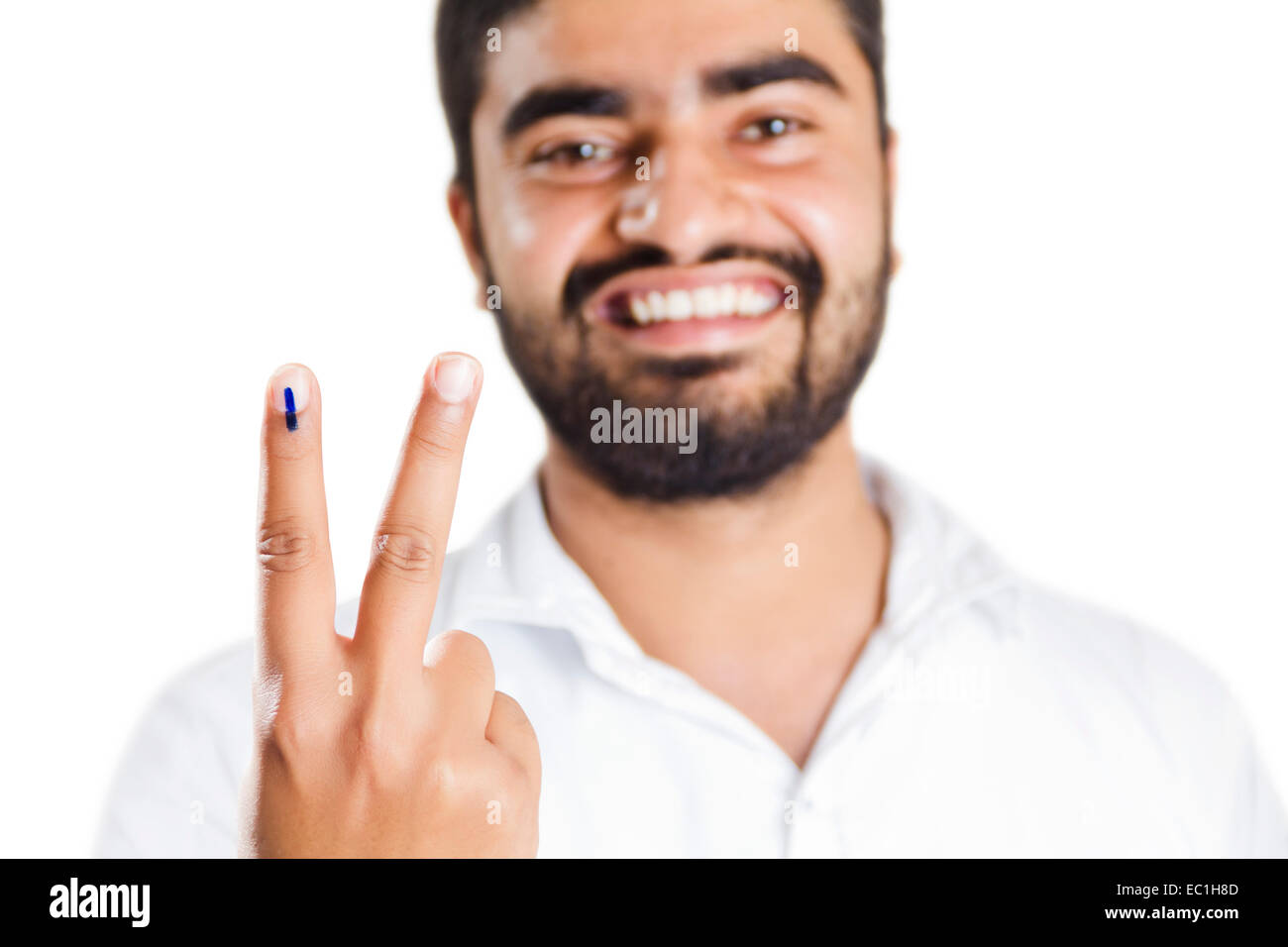 one indian man Election Vote Stock Photo - Alamy