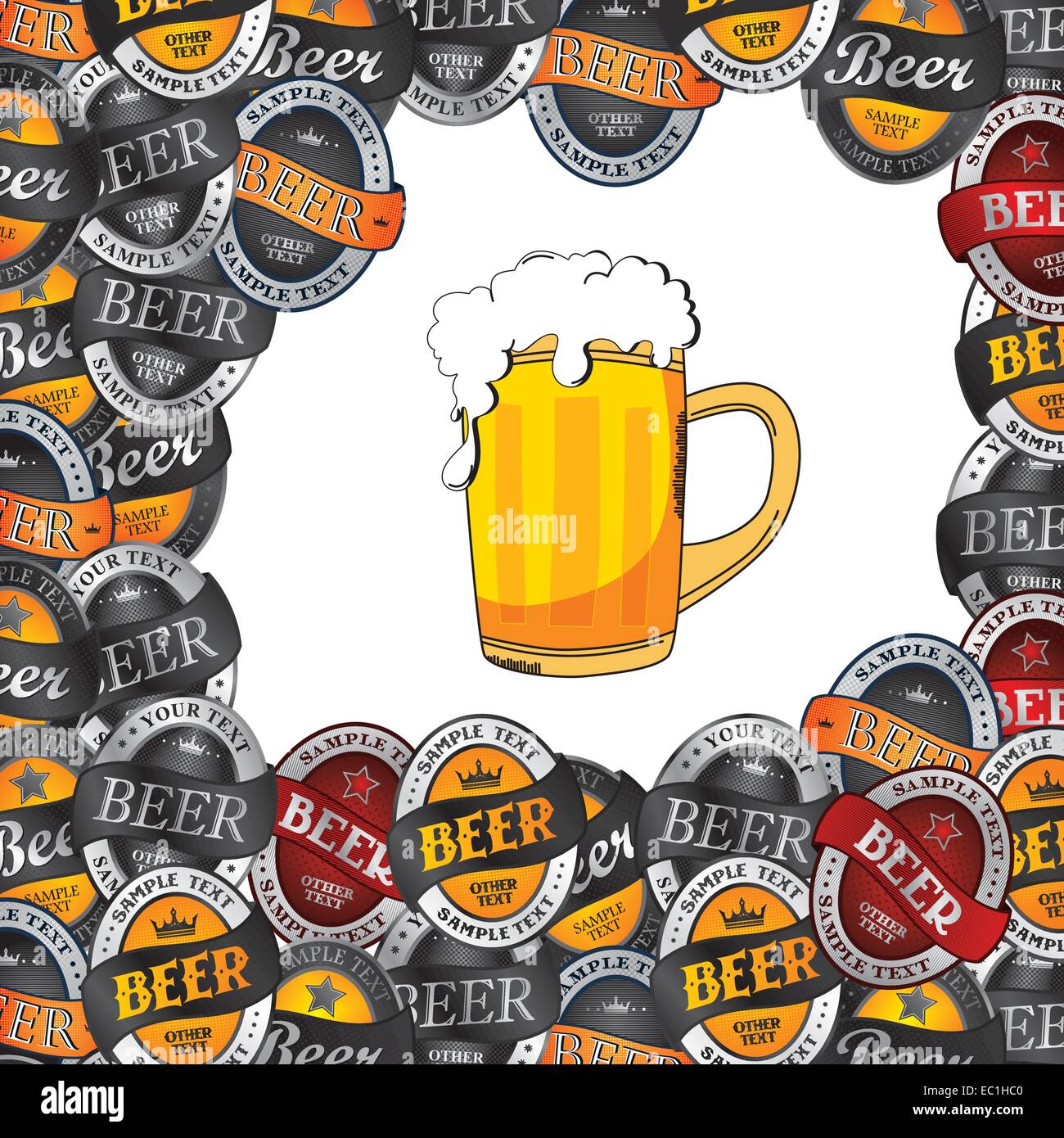 Old beer ad Stock Vector Images - Alamy