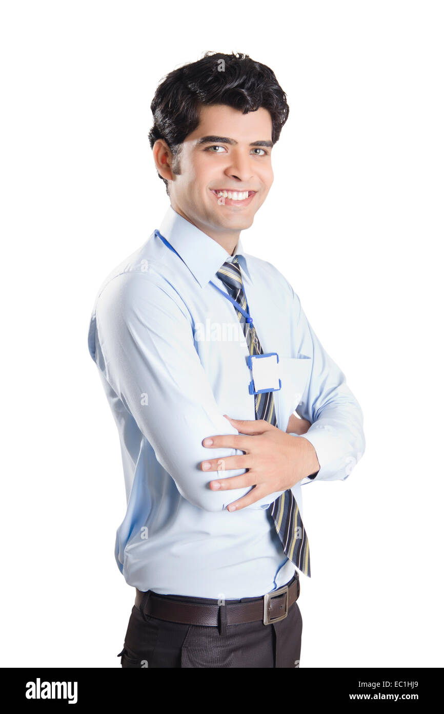 Indian salesperson man standing pose hi-res stock photography and ...