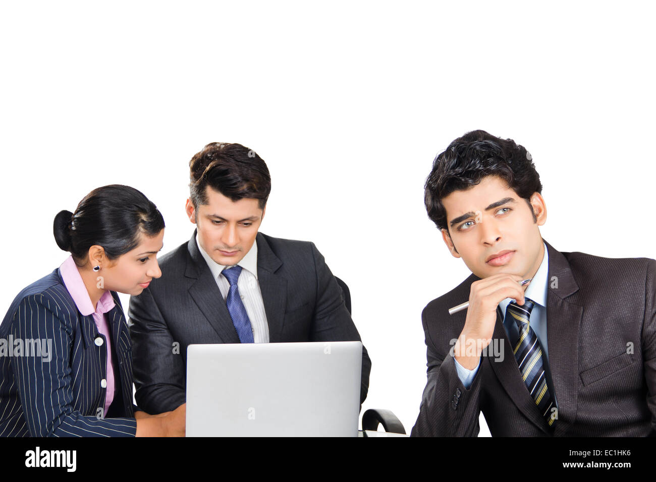 Company employees men woman hi-res stock photography and images - Alamy