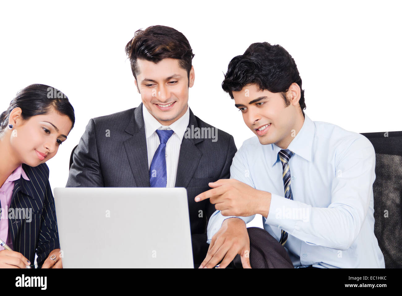 Teams happy company workers hi-res stock photography and images - Alamy