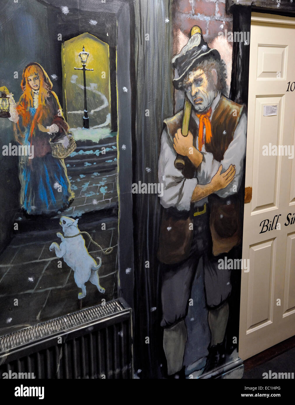 Montgomery Dickens mural: a painting by English artist Jamie Montgomery ...