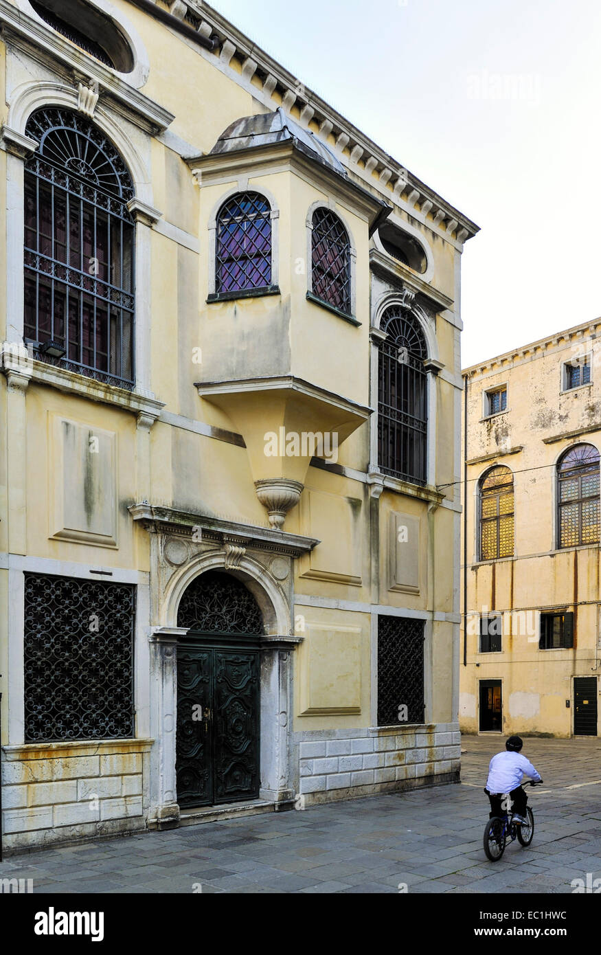 Levantine Synagogue, Venice, exterior, in the Ghetto Vecchio (old ...