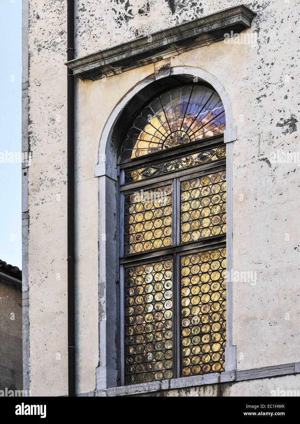 Spanish Synagogue, window, in the Ghetto Vecchio (old Ghetto). The ...