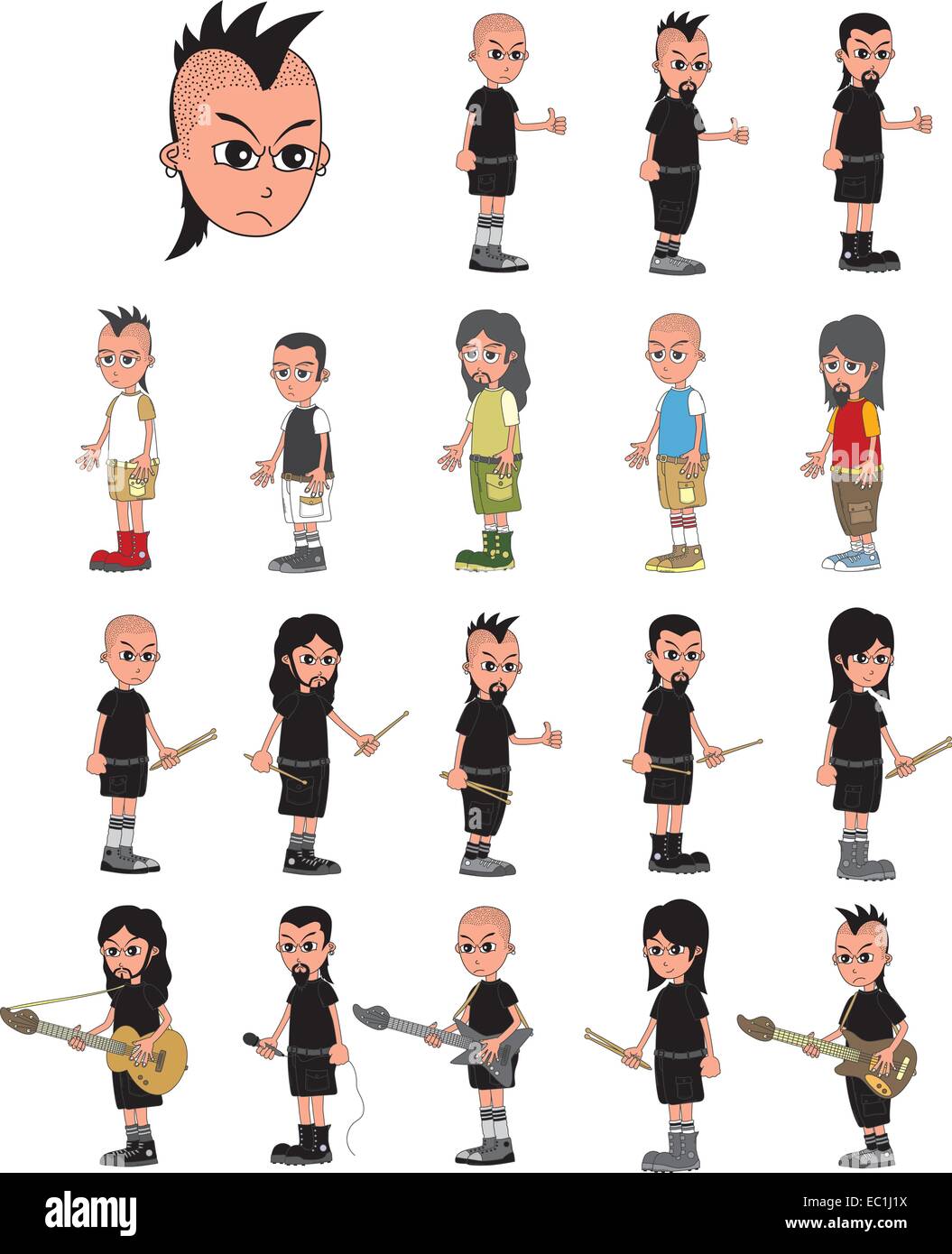 cartoon character art Stock Vector Image & Art - Alamy