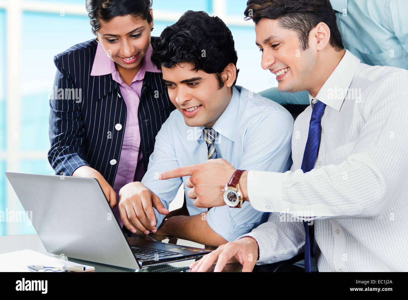 indian Company Business partner Stock Photo - Alamy
