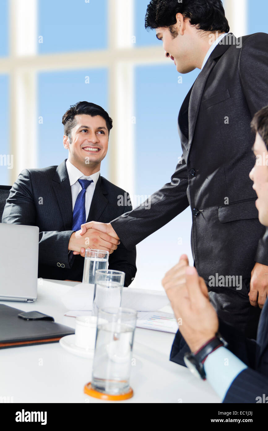 indian Company Business partner Stock Photo - Alamy