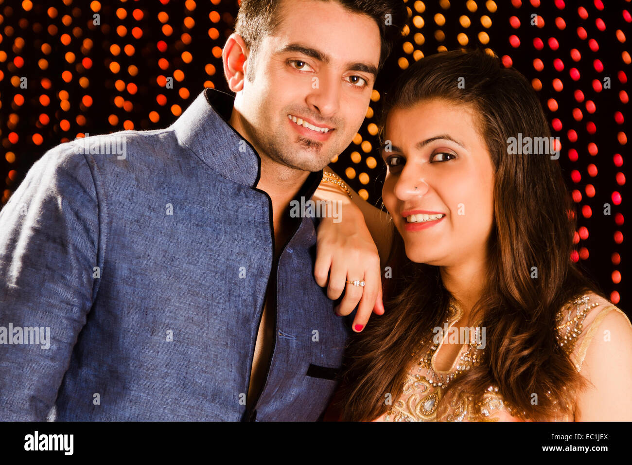 indian couple Diwali Festival enjoy Stock Photo - Alamy