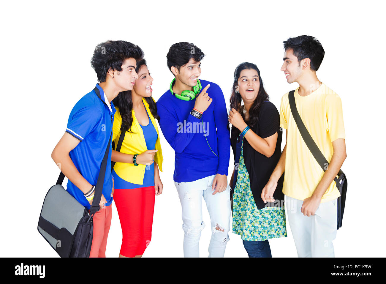 indian College friends Students Discuss Stock Photo - Alamy