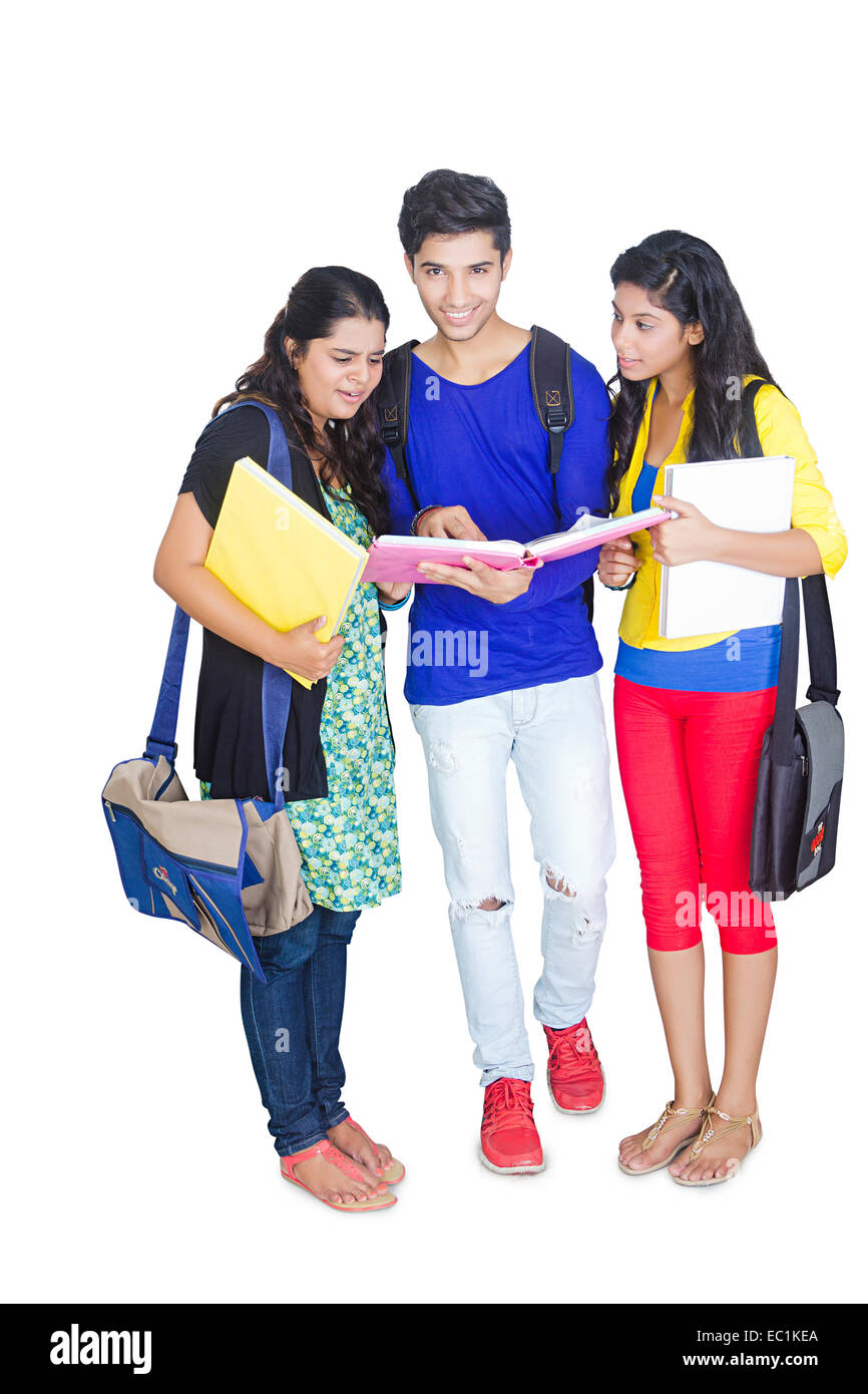 indian College friends students Stock Photo - Alamy