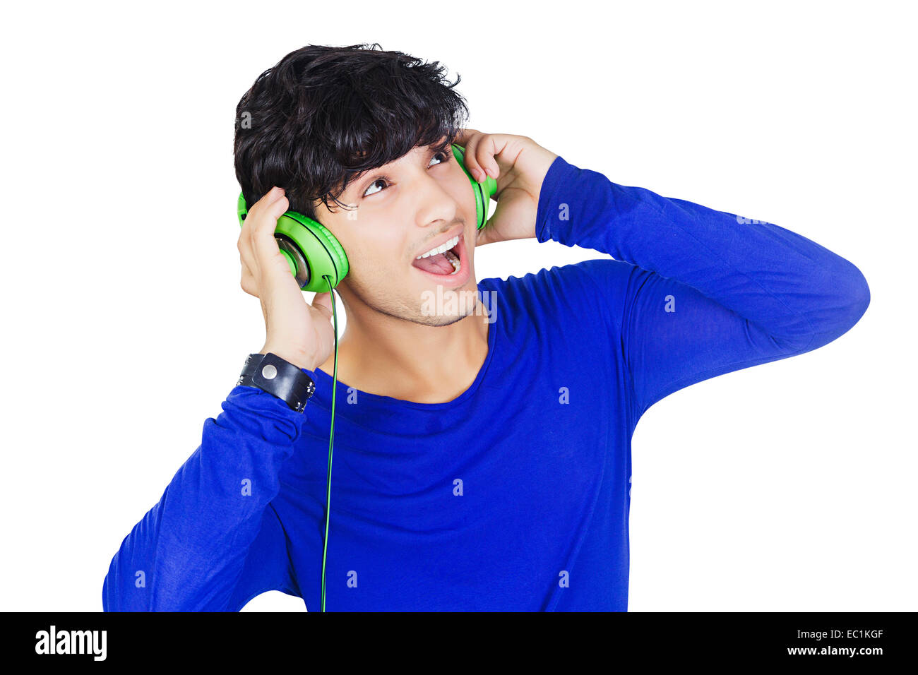 indian boy Singing Music Stock Photo - Alamy