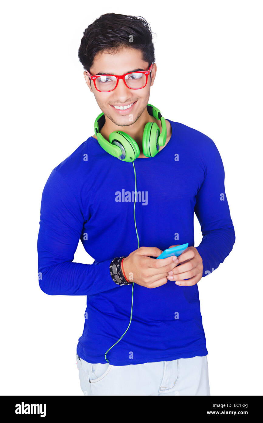 Black teen boy looking at phone hi-res stock photography and images - Alamy